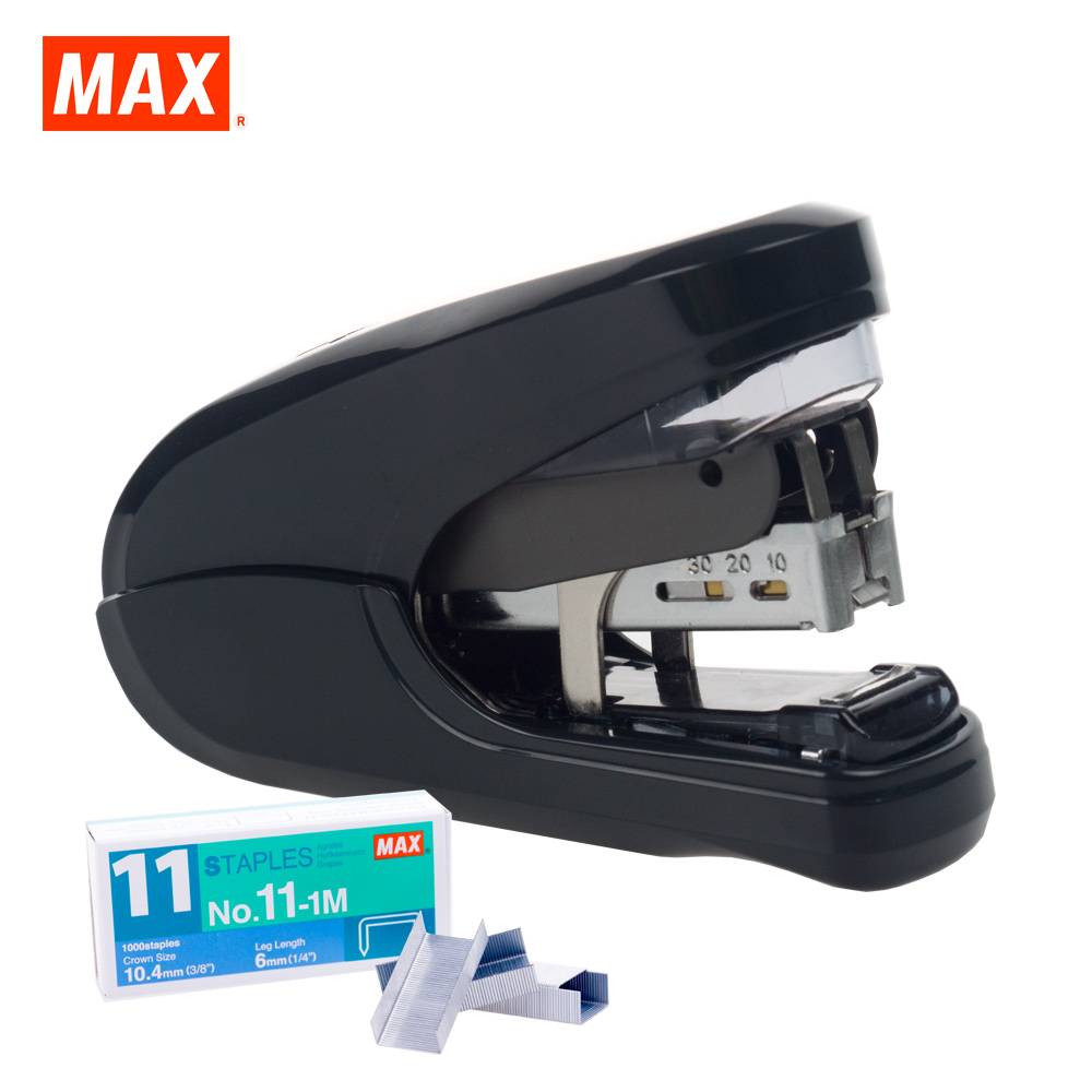 Max Motick Stapler Max HD-11FLK/Y Stapler Bimo 11 Flat 40-Sheet Binding ...