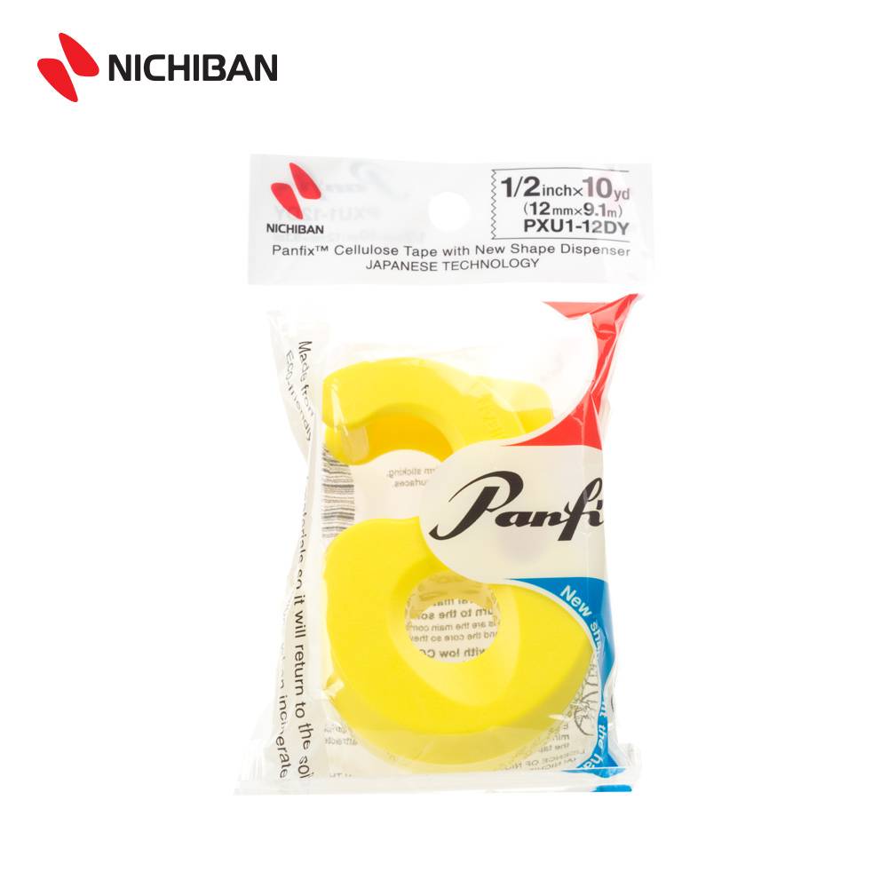 Nichiban Panfix Tape Dispenser (YELLOW)