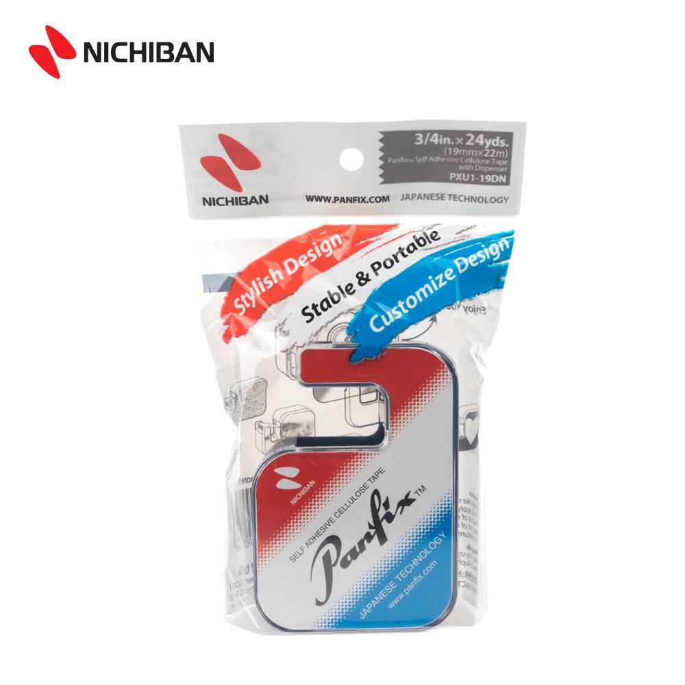 Nichiban Panfix New Tape Dispenser (PXU1-19DB) (BLUE)