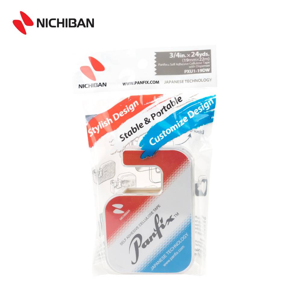 Nichiban Panfix New Tape Dispenser (PXU1-19DW) (WHITE)