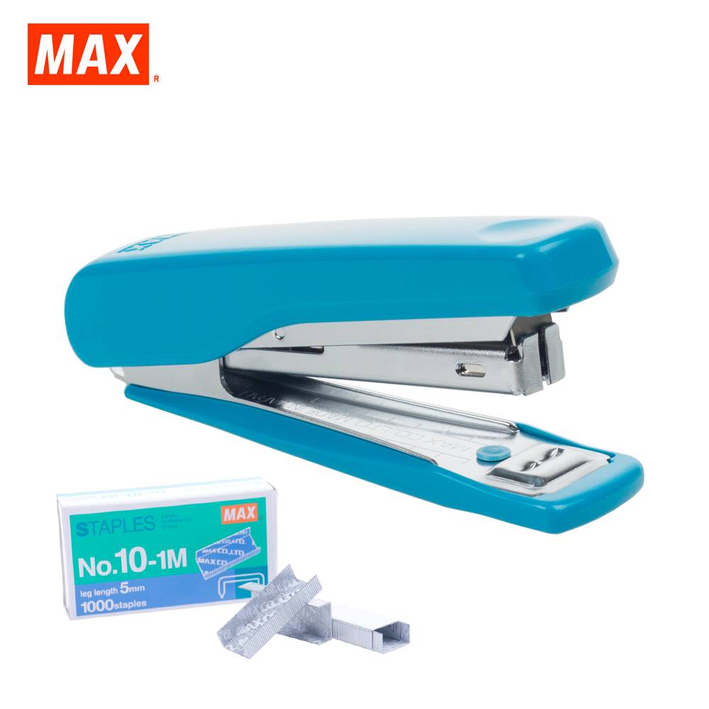 Max Stapler HD-10NK - Sky Blue Office Stapler for Quality and Style
