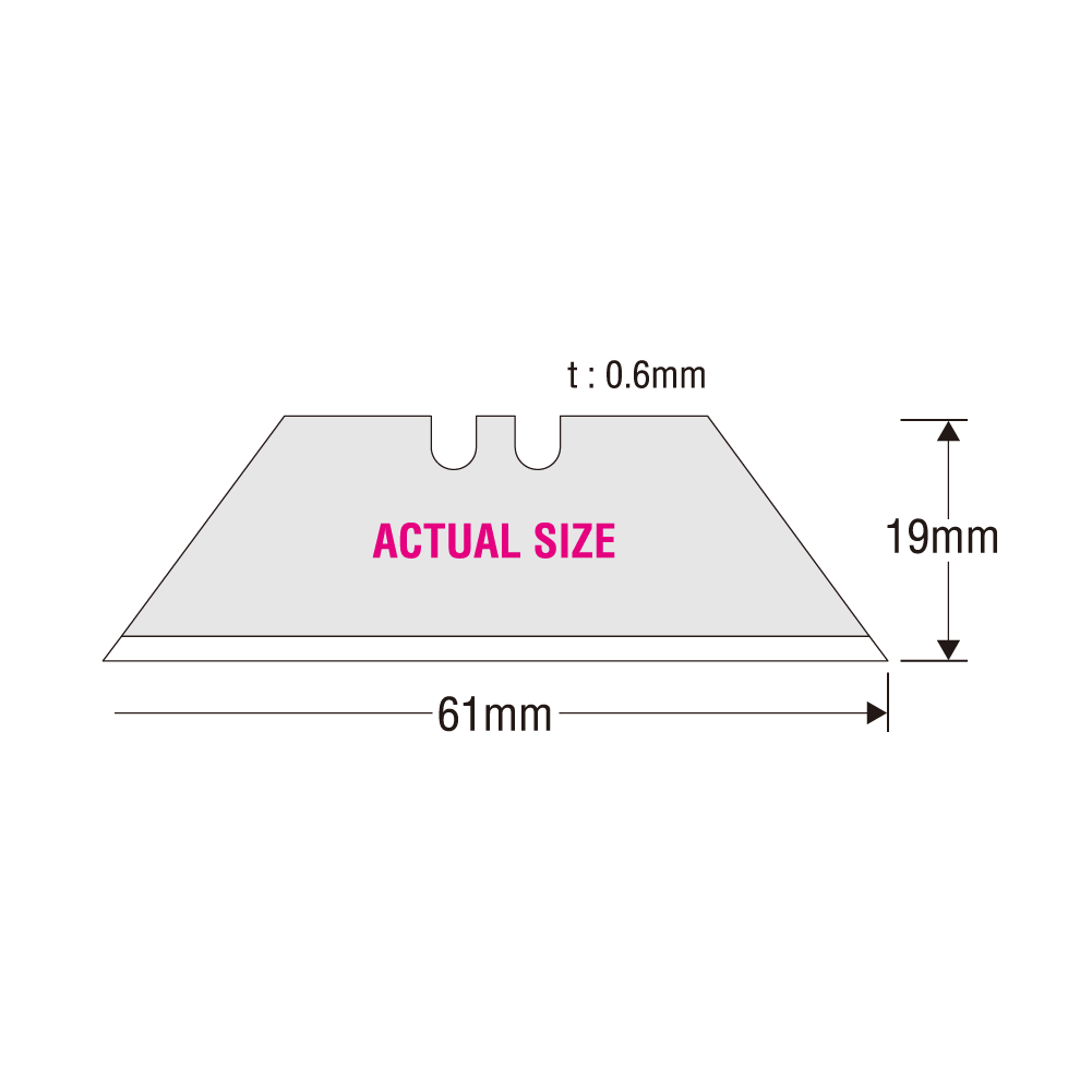 KDS TB-5B Power Black Trapezoidal Blade