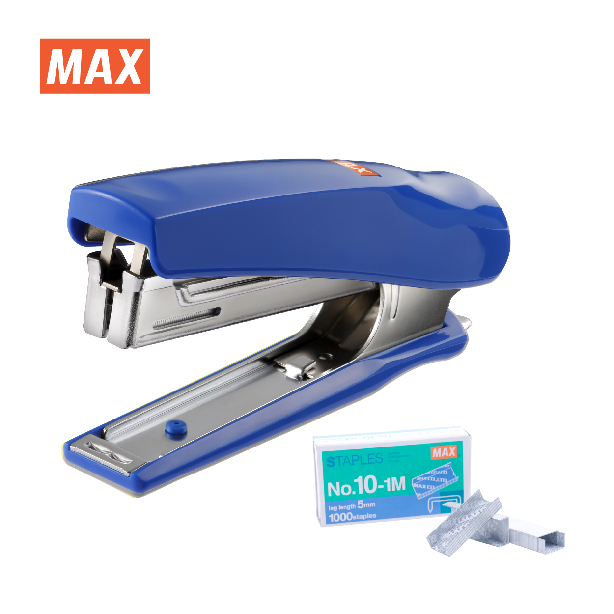 Max Stapler HD-10DK2 - Blue Office Stapler for Quality and Efficiency