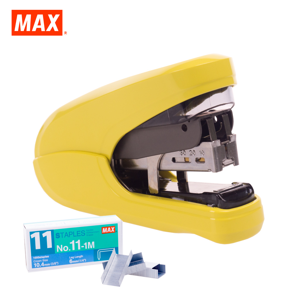 Max Stapler HD-11FLK (VAIMO11 FLAT)(Yellow) - Reliable Office Staplers ...