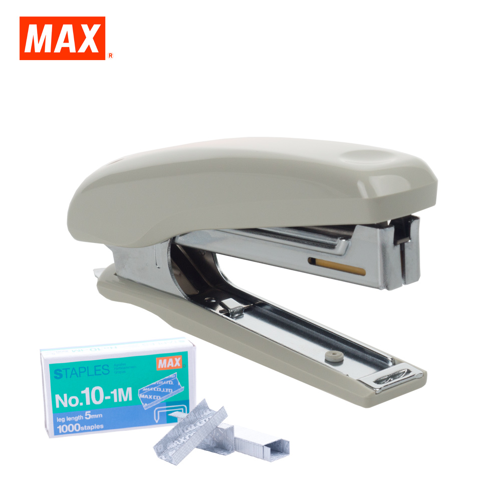 Max Stapler HD-10DK - Gray Office Stapler for Quality and Efficiency